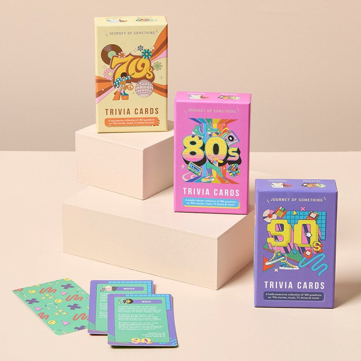 90's Trivia Cards | Journey Of Something | Green Door Decor | Gift Lines