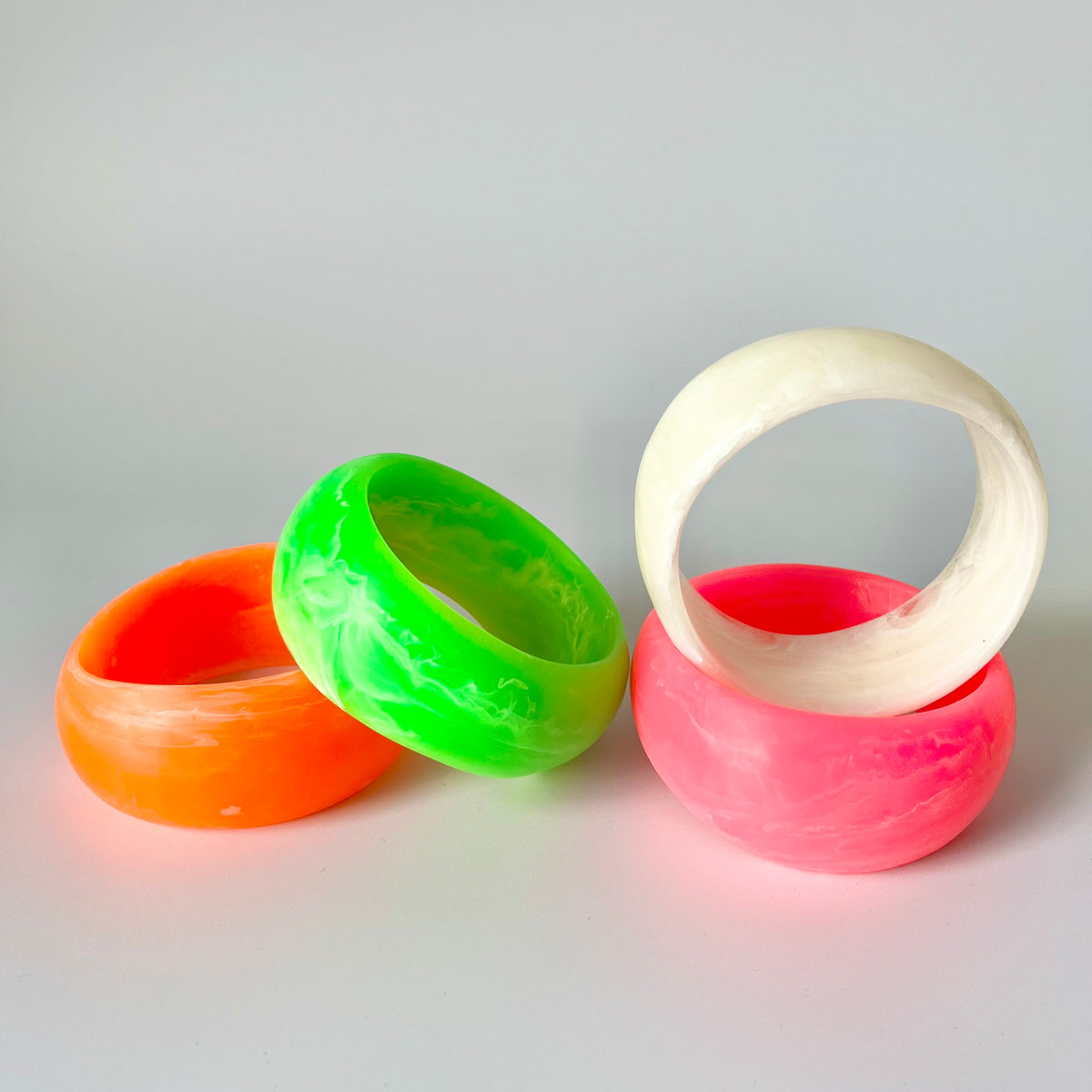 Neon Resin Bangle | Large - Various Colours | Green Door Decor | Homewares