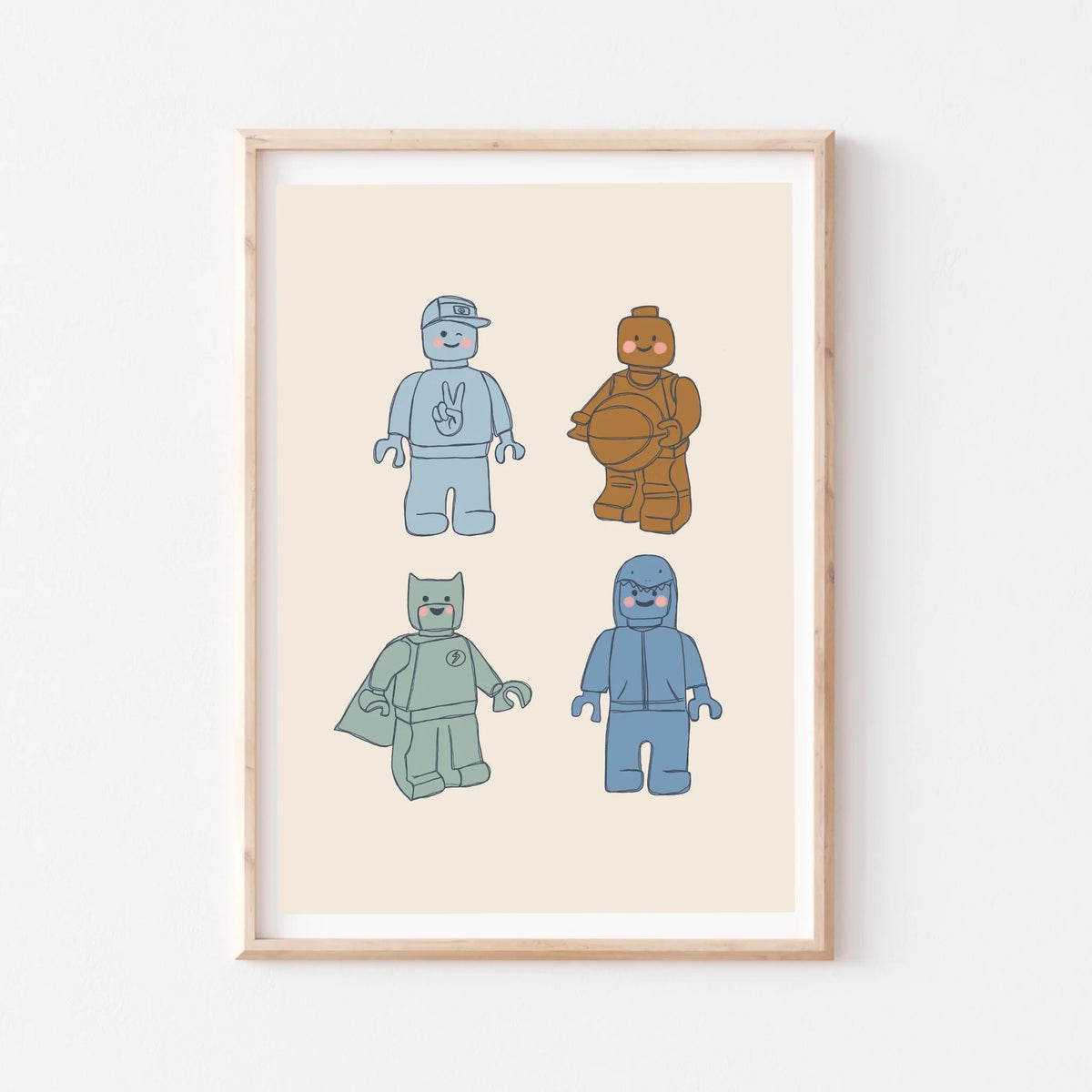 'Be You - Block Head' Art Print | My Hidden Forest | Green Door Decor ...