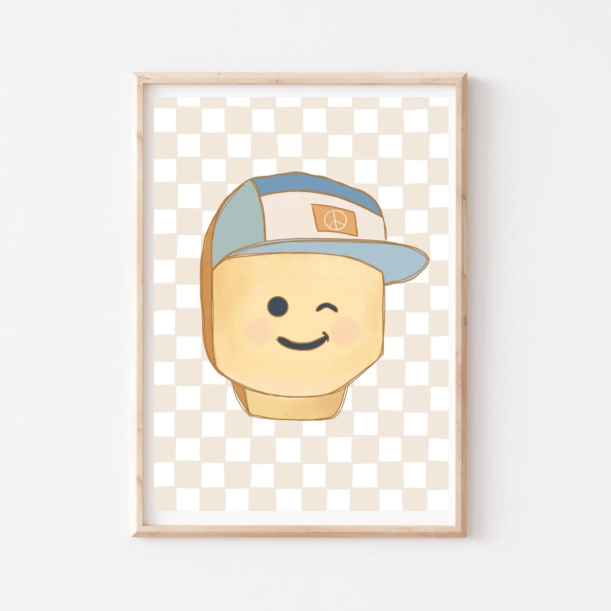 'Block Head' Art Print | My Hidden Forest | Green Door Decor | Art Prints