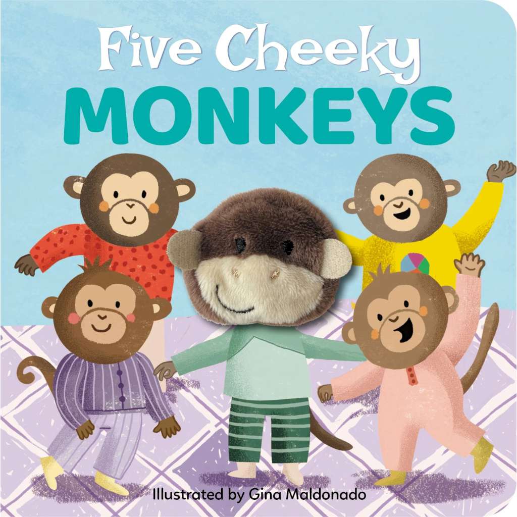 Finger Puppet Book | Five Cheeky Monkeys | Green Door Decor | Books