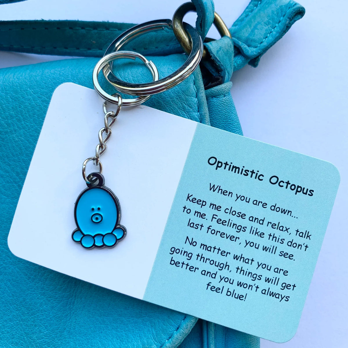 Optimistic Octopus | Mental Wellbeing Keyrings by Little Joys by Amelie ...