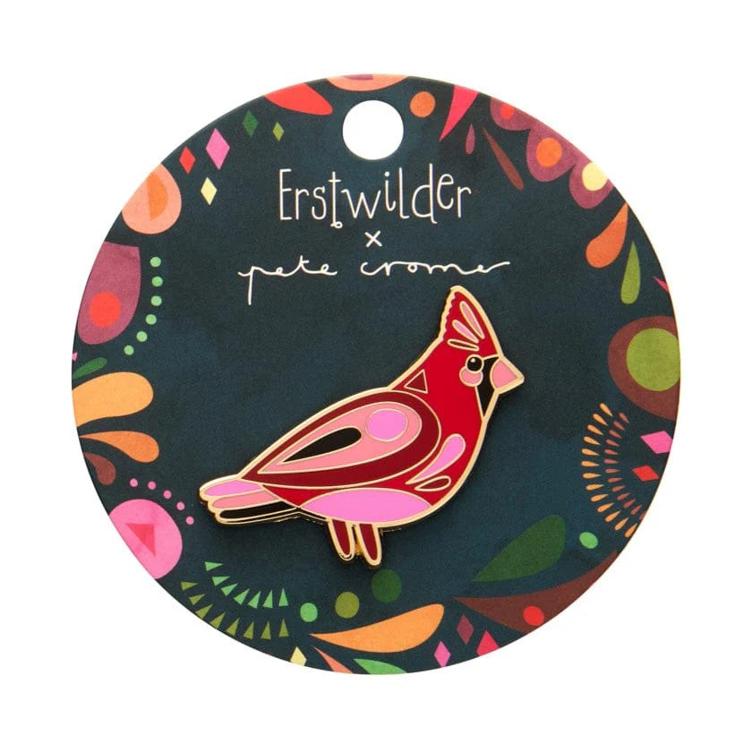 The Notable Northern Cardinal Enamel Pin | Erstwilder x Pete Cromer ...