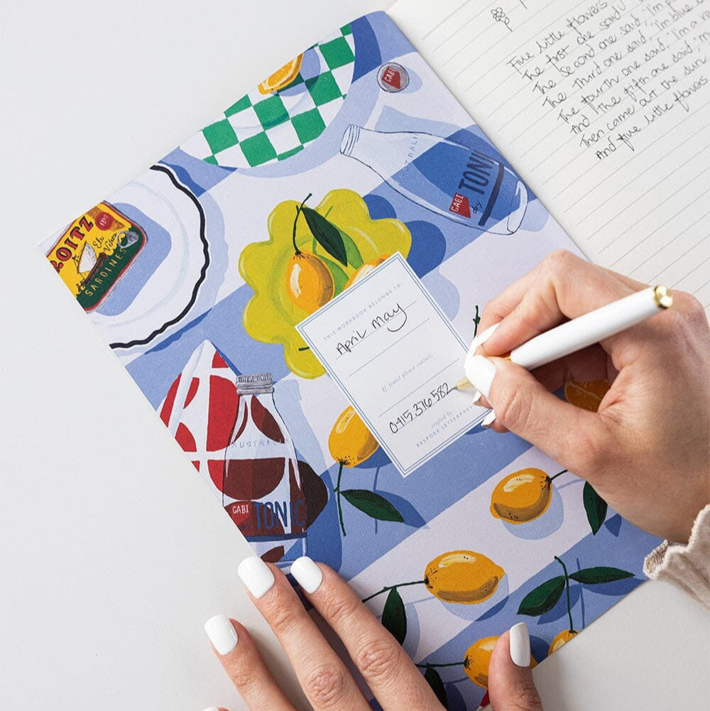 'By the Sea' Workbook | Bespoke Letterpress | Green Door Decor | Stationery