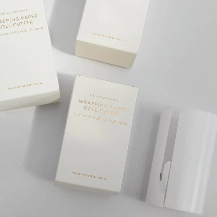 Wrapping Paper Roll Cutter | Bespoke Letterpress | Green Door Decor ...